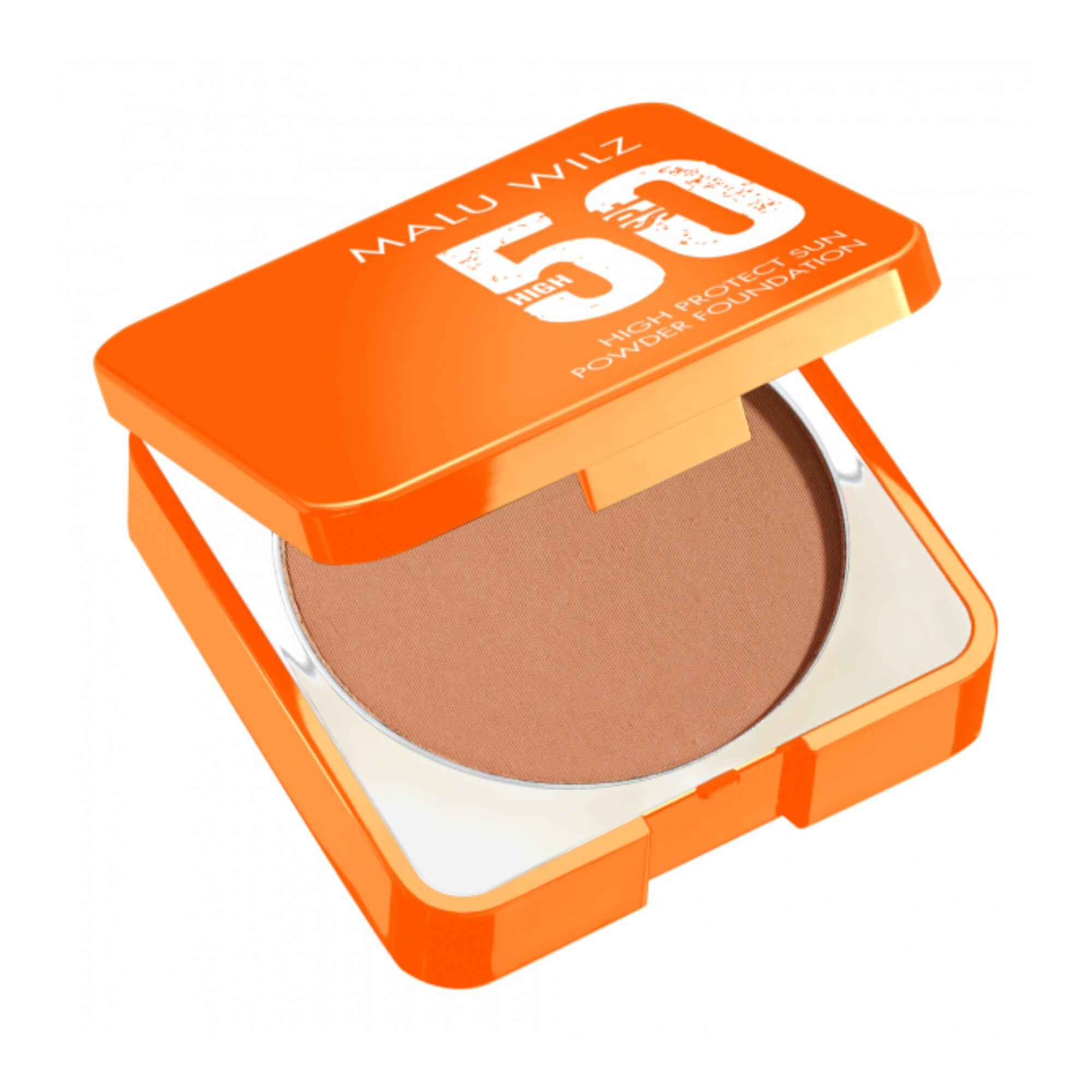 Pudra compacta cu SPF 50 nr. 30 - caramel mediu, MALU WILZ, High ...
