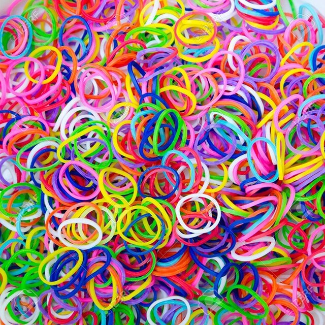 Set bratari elastice, 1200 buc, kit creare, Glow in the Dark - eMAG.ro
