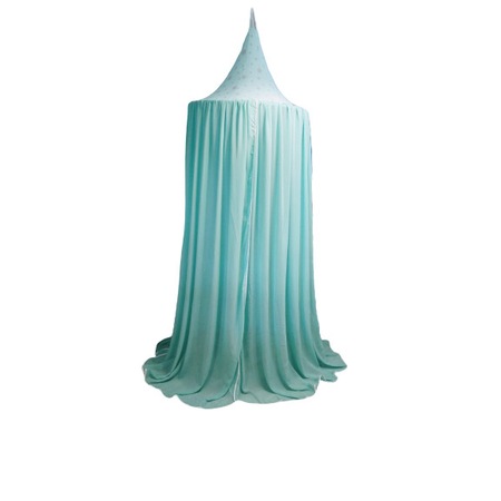 Baldachin de tavan 240 cm, Joli Bebe, voal verde, caciula bumbac - eMAG.ro