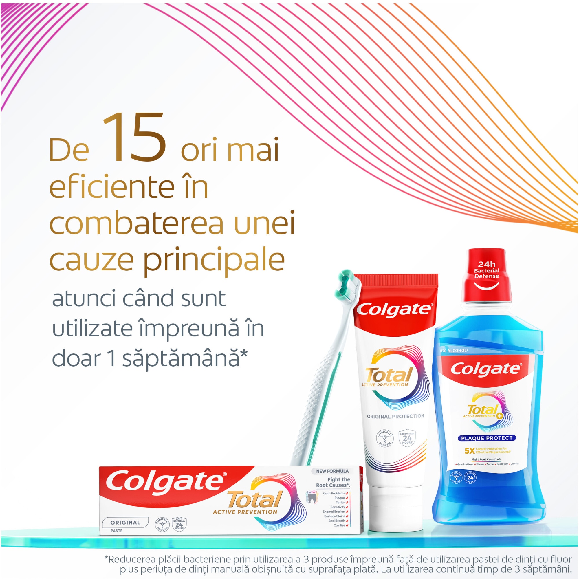 Pasta de dinti Colgate Total Active Fresh pentru protectie completa si ...