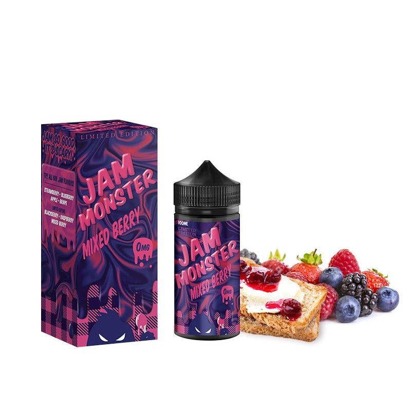 Lichid Jam Monster - Mixed Berry ,100ml ,0mg/ml - eMAG.ro