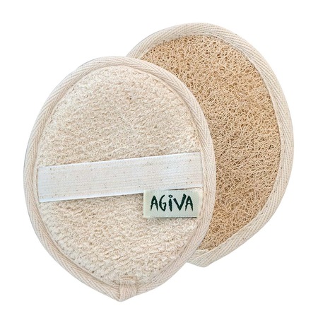 Burete de baie exfoliant, Agiva, Lufa, Bej - eMAG.ro