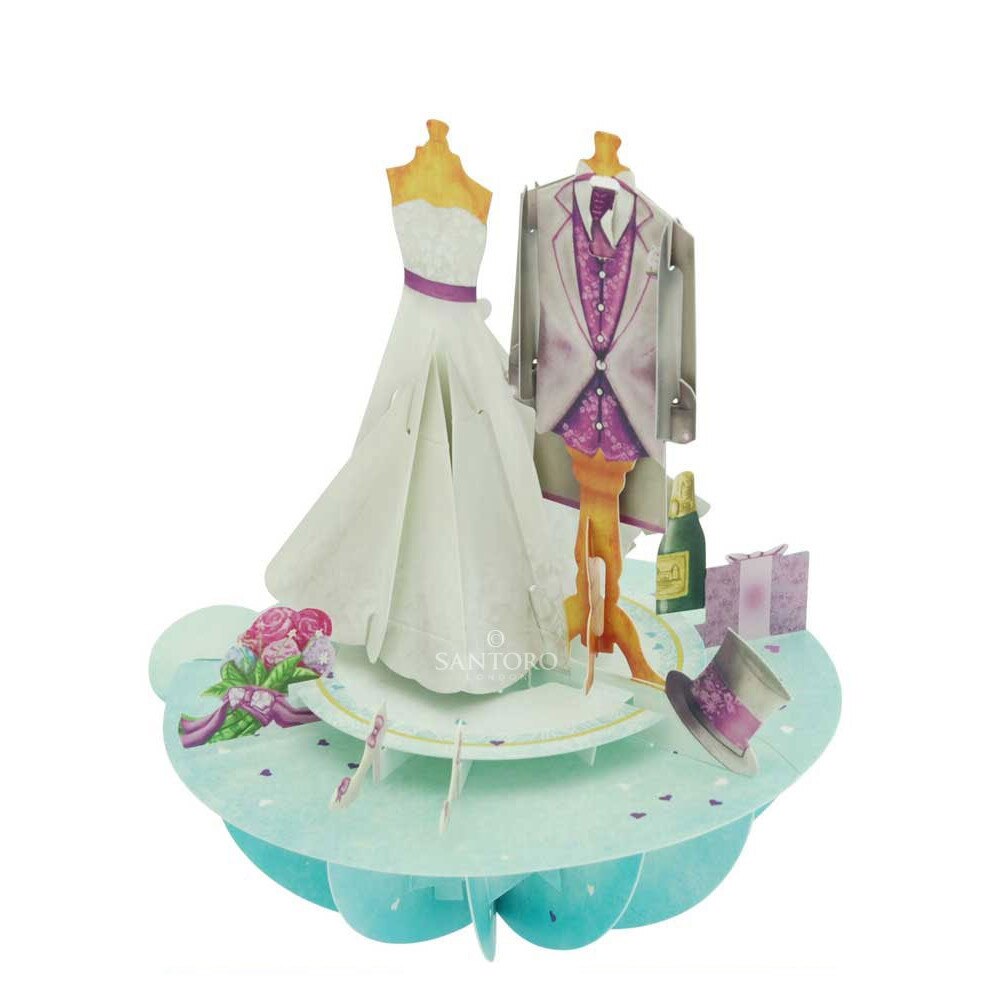 Felicitare 3D Santoro Piruettes - Wedding - eMAG.ro