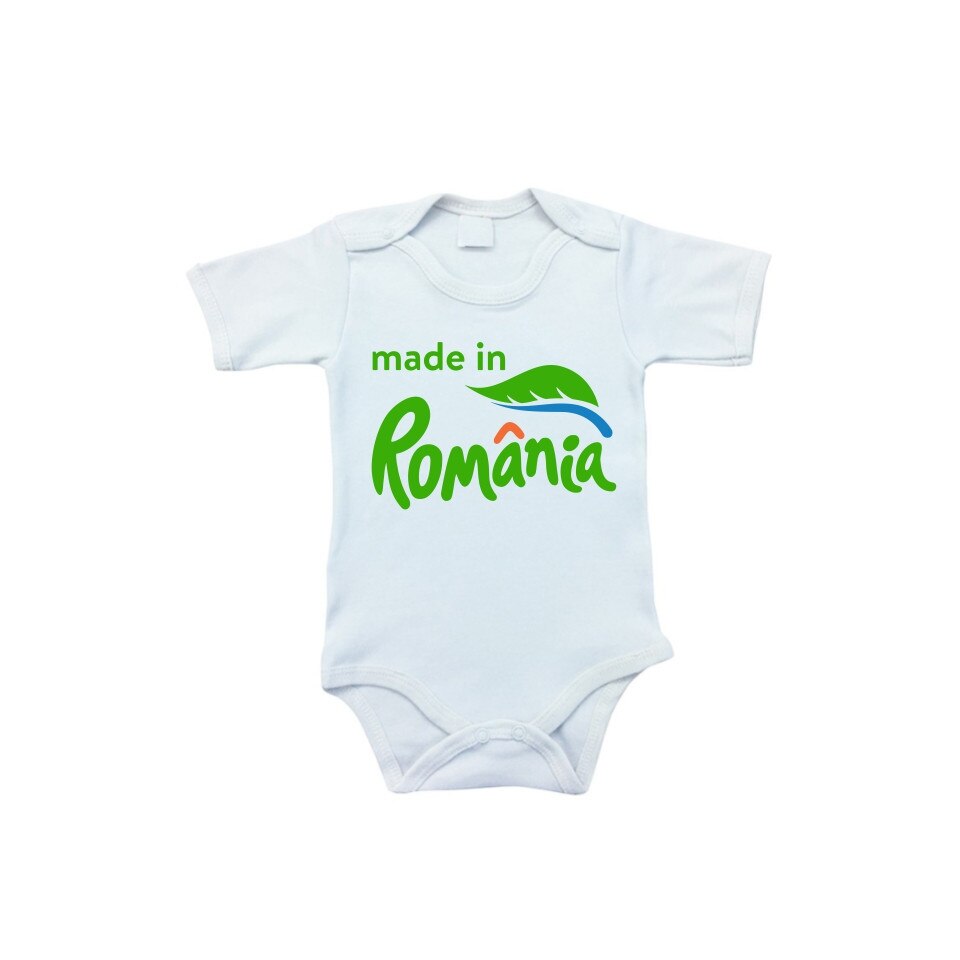 Set 2 bucati body bebelusi Made in Romania, alb, 9 luni - eMAG.ro