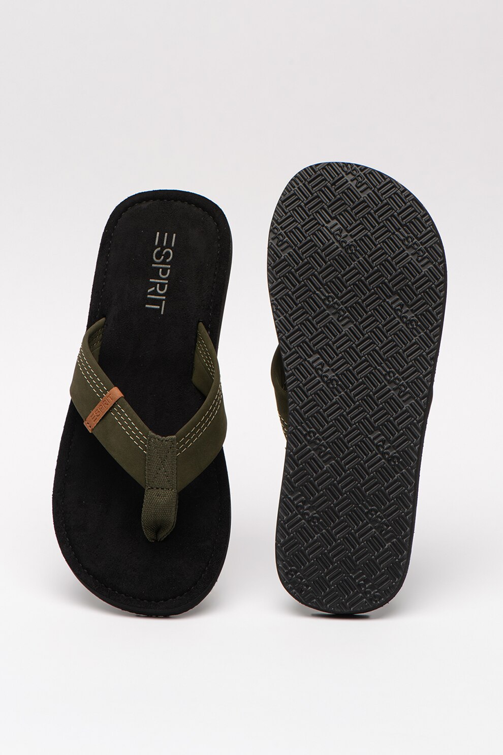 Esprit, Flip-flop papucs logós részlettel, Drapp, 46 - eMAG.hu