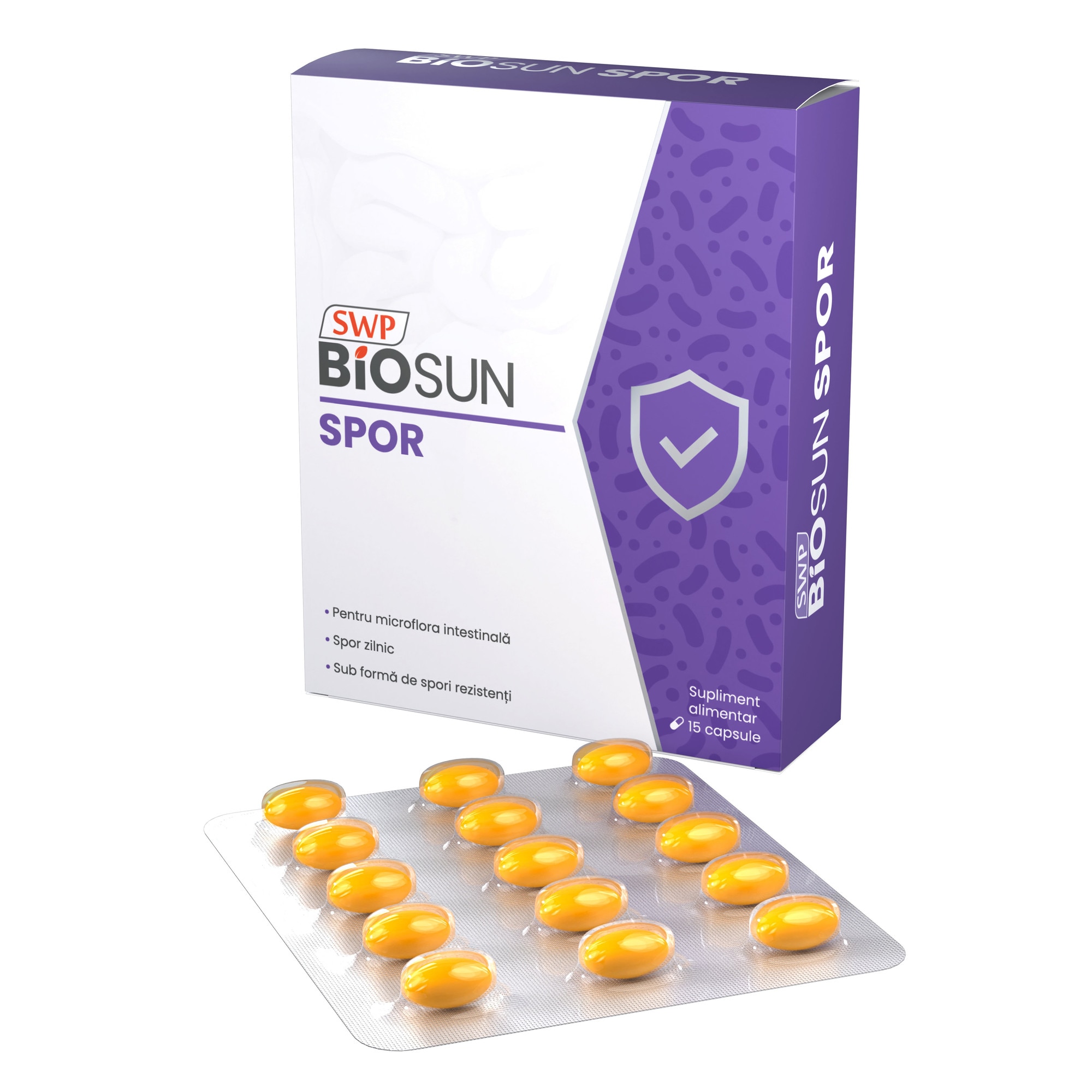 Supliment Alimentar Biosun Spor, Sun Wave Pharma, pentru microflora ...