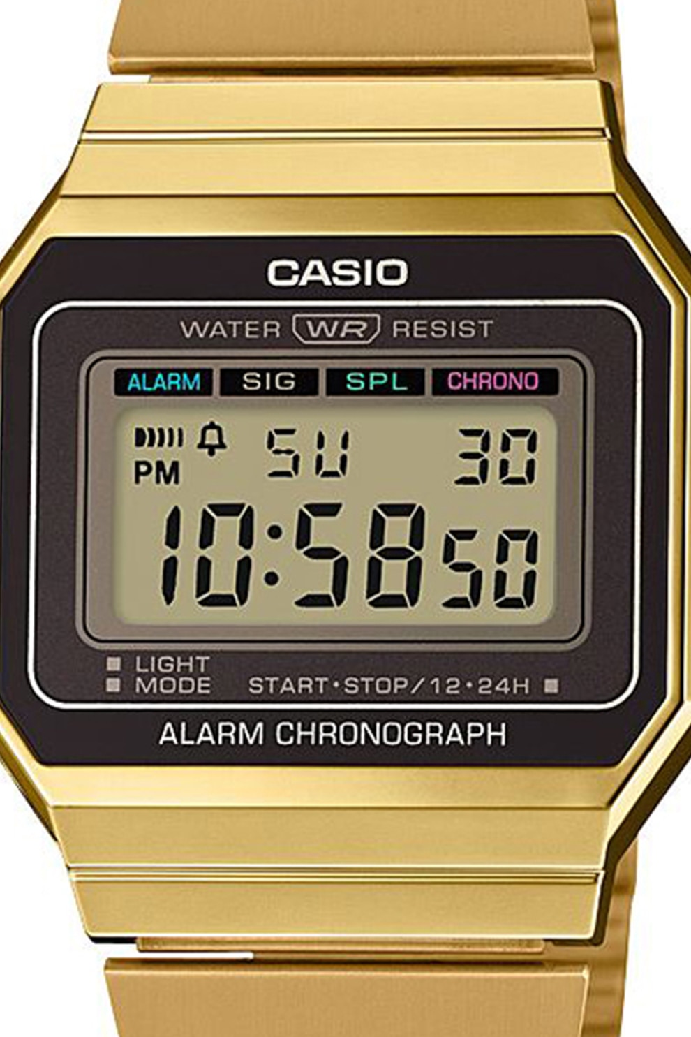 Casio, Digitális chrono karóra, Aranysárga - eMAG.hu