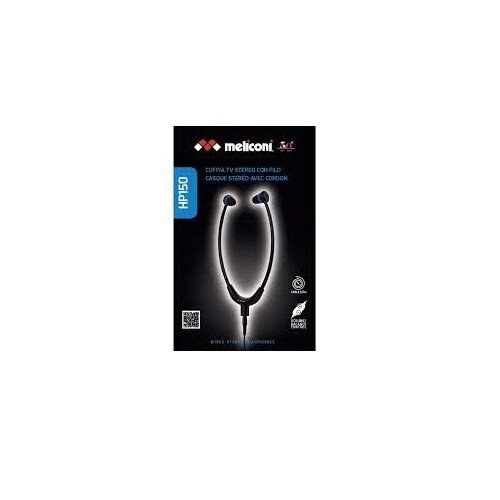 Casti TV audio In Ear Meliconi HP 150, Stereo, Cablu 5.5 m, Negru - eMAG.ro