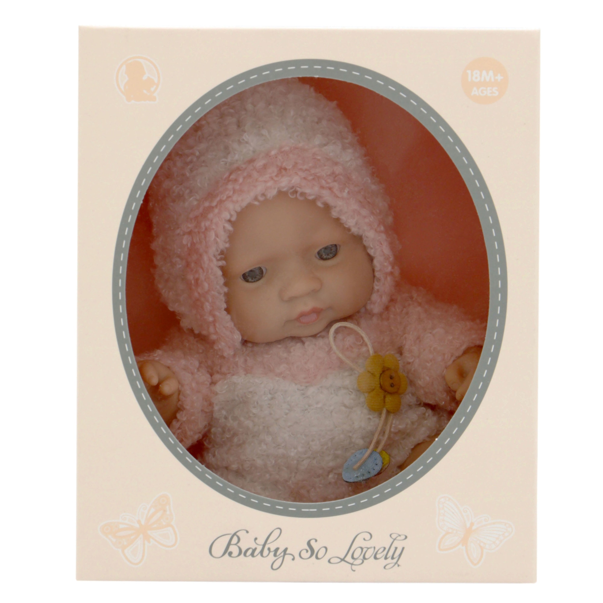 Papusa Mappy - Baby so lovely, Cute, roz deschis, 20 cm - eMAG.ro