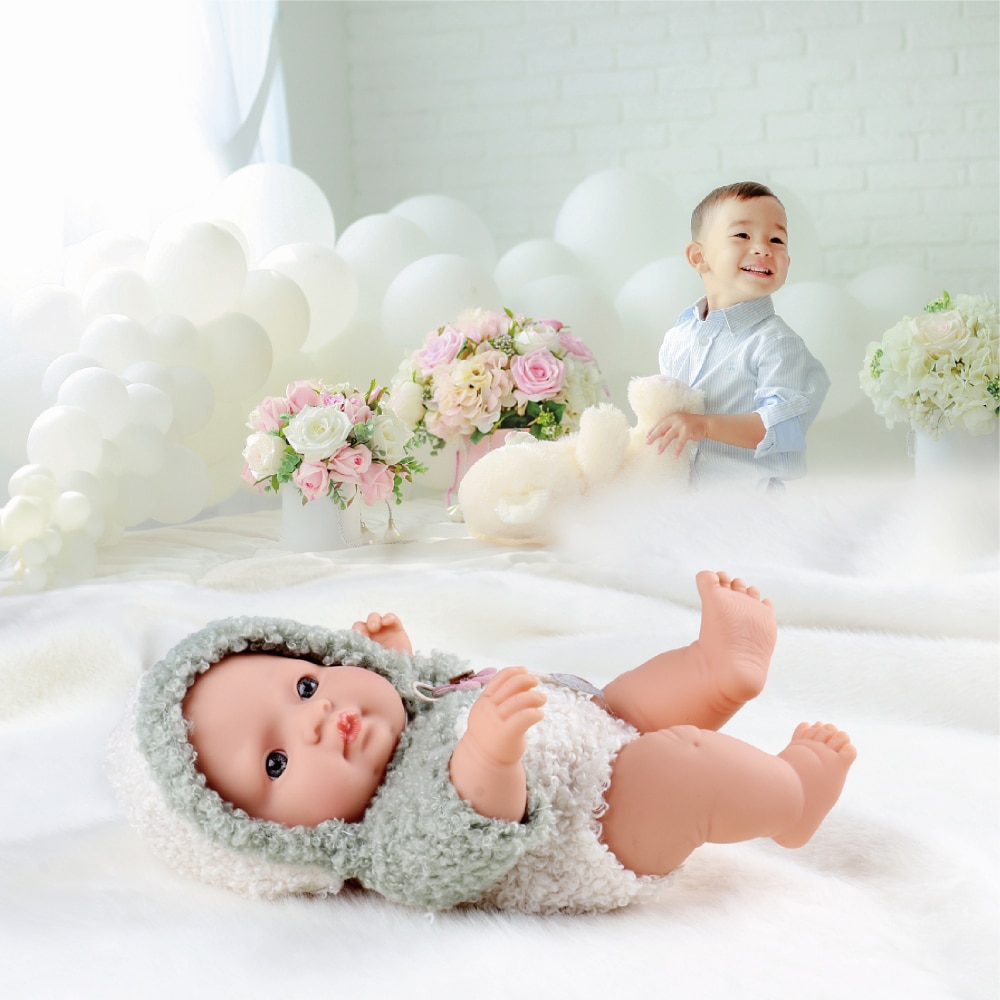 Papusa Mappy - Baby so lovely, Cute, alb/verde, 20 cm - eMAG.ro