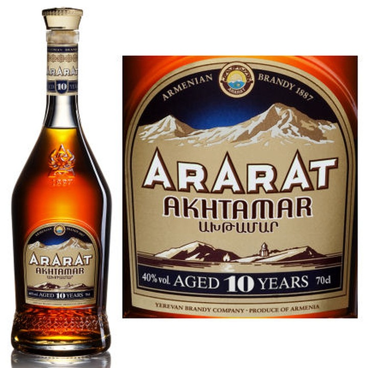 Brandy, Ararat, Akhtamar 10 ani, + Cutie, alcool 40%, 700 ml - eMAG.ro