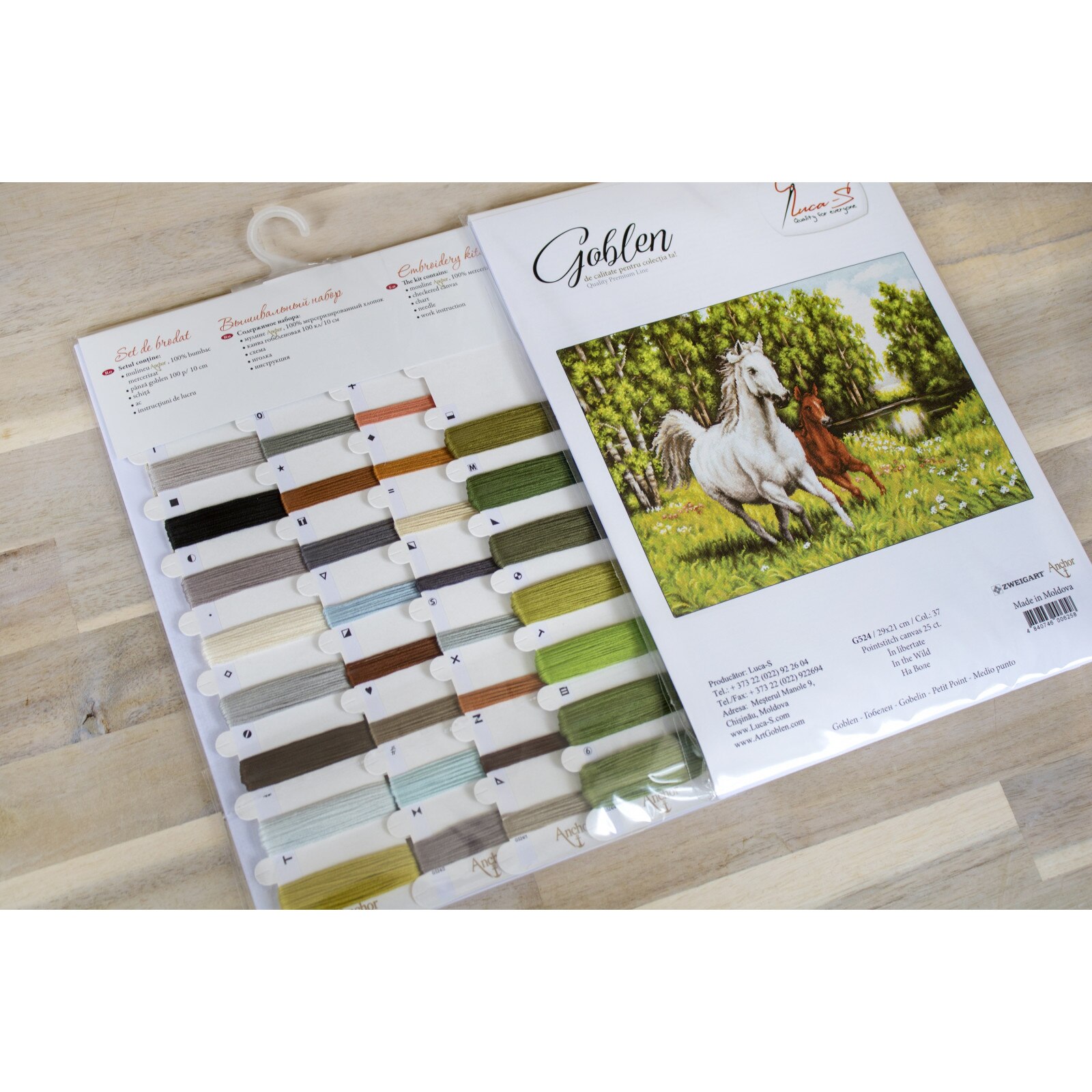 Set goblen de cusut, cu diagrama, In libertate, 29x21cm - eMAG.ro