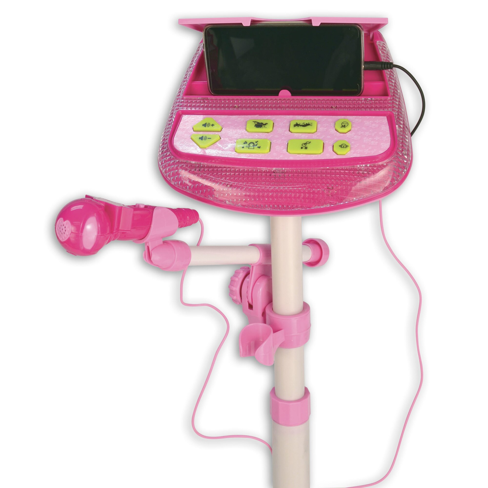 Microfon Roz cu stativ cu conectare Bontempi - eMAG.ro