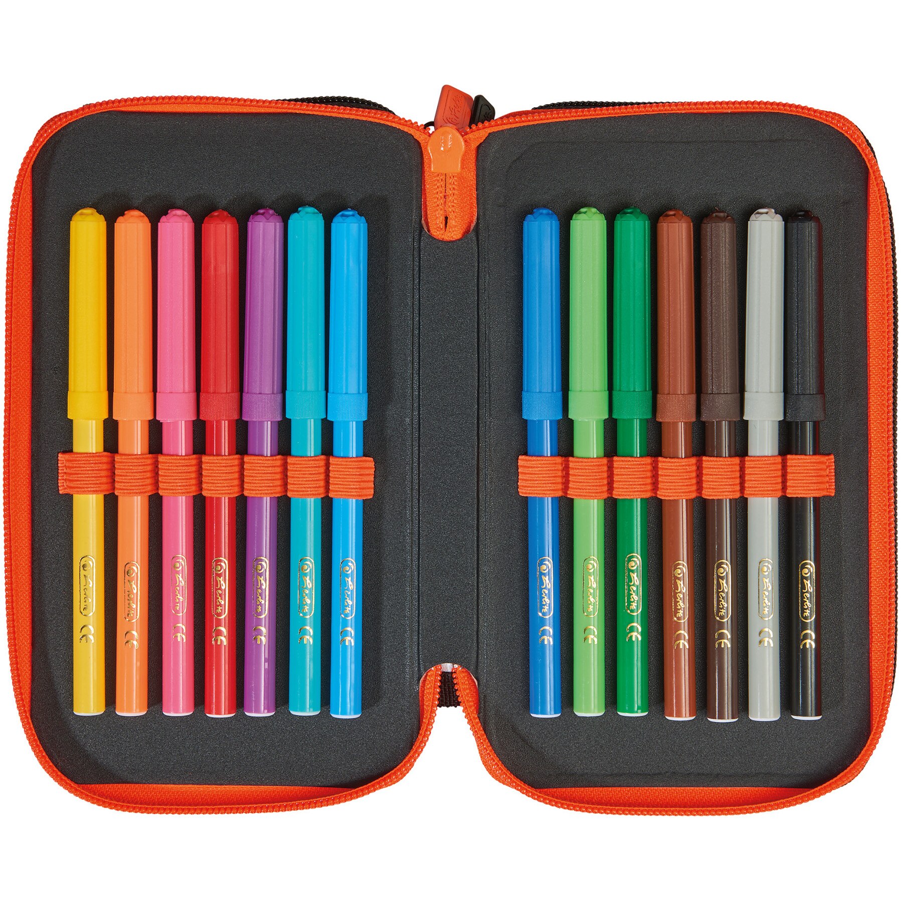 Penar Herlitz, echipat 3 compartimente 31 piese dimensiune 19x11,5x7cm ...