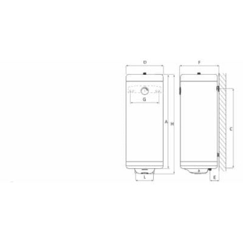 Битови бойлери Sunsystem, MB NH SLIM, електрически, 50l - eMAG.bg