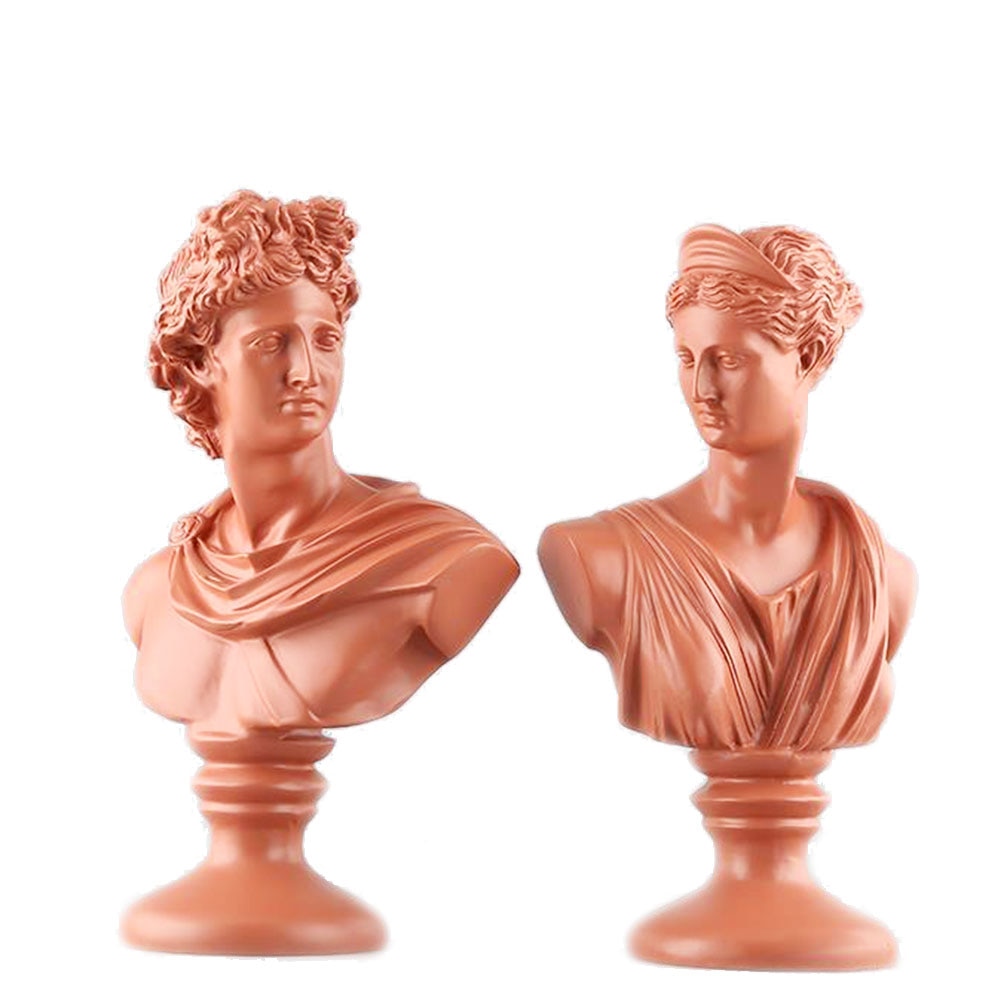 Set 2 Busturi Zeita Artemis & Zeul Apollo, Rasina, 33 x 51 cm - eMAG.ro