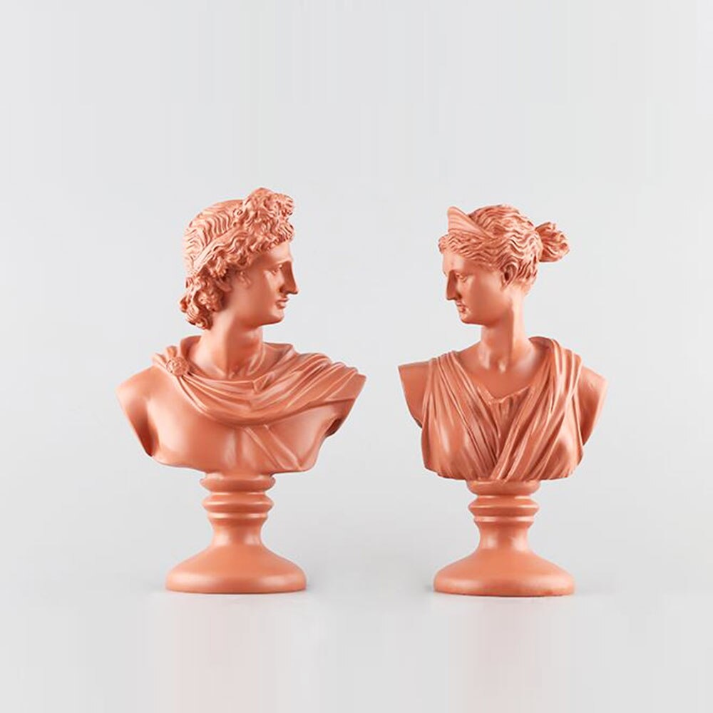 Set 2 Busturi Zeita Artemis & Zeul Apollo, Rasina, 33 x 51 cm - eMAG.ro