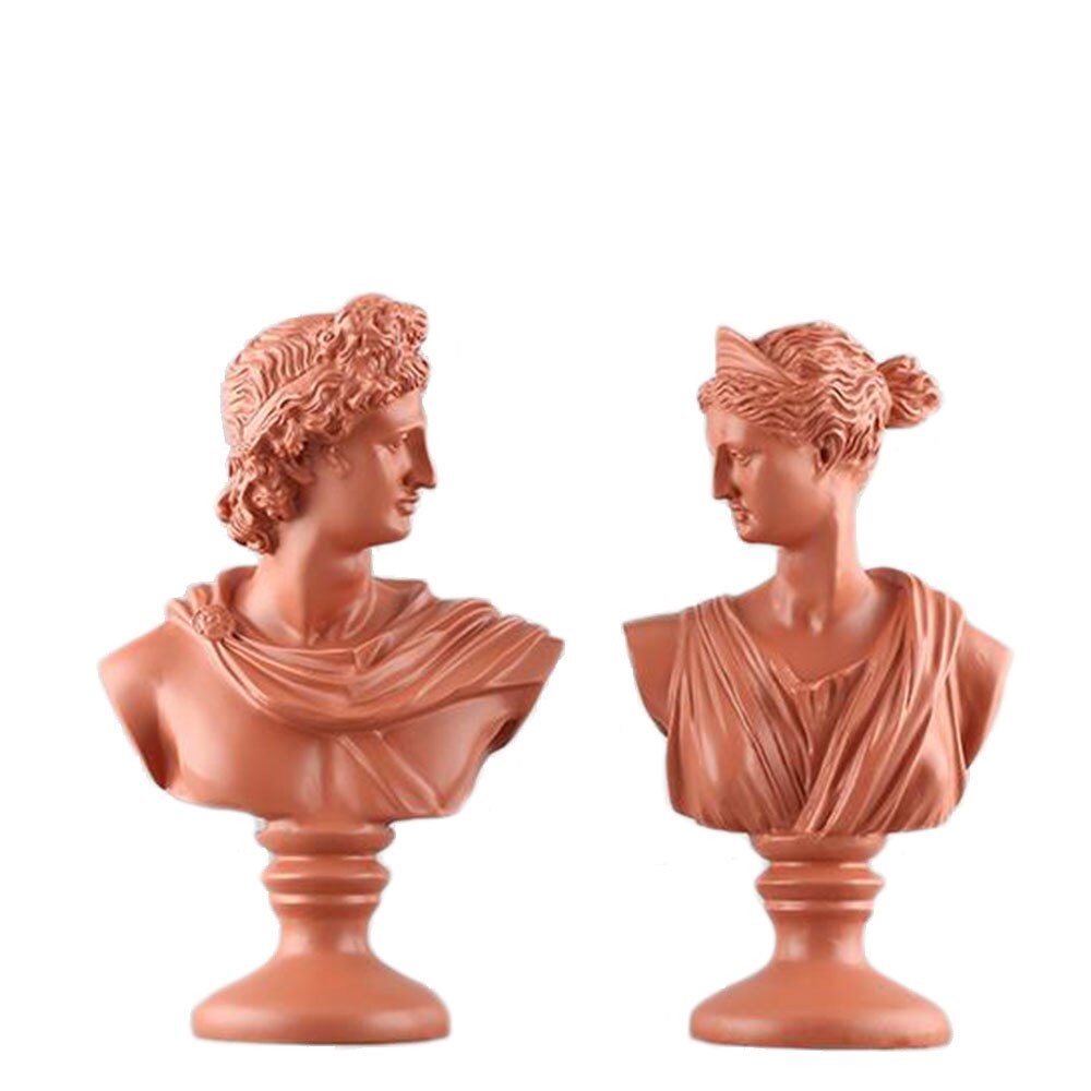 Set 2 Busturi Zeita Artemis & Zeul Apollo, Rasina, 33 x 51 cm - eMAG.ro