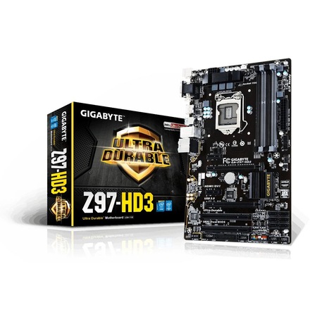 Дънна платка GIGABYTE Z97-HD3 rev. 2.1, Socket LGA1150 - eMAG.bg