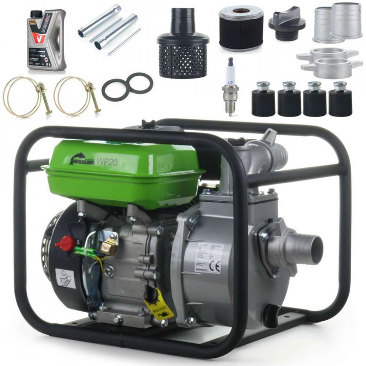 Motopompa apa 2" 600l/min 5.5CP motor benzina 4 timpi WP20 Barracuda B ...