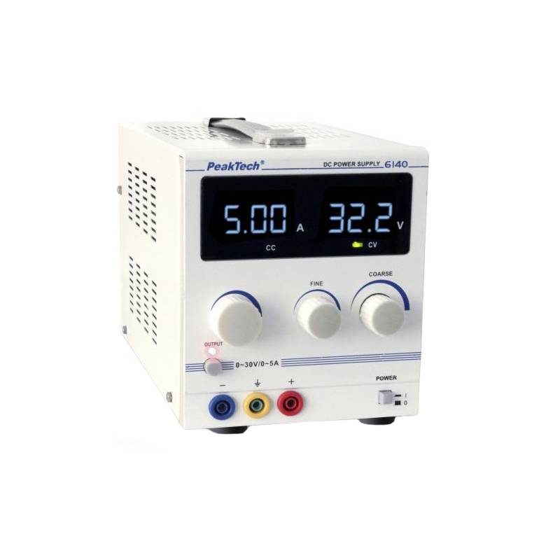 Sursa laborator 0-30V/5A P6140 Peaktech - eMAG.ro