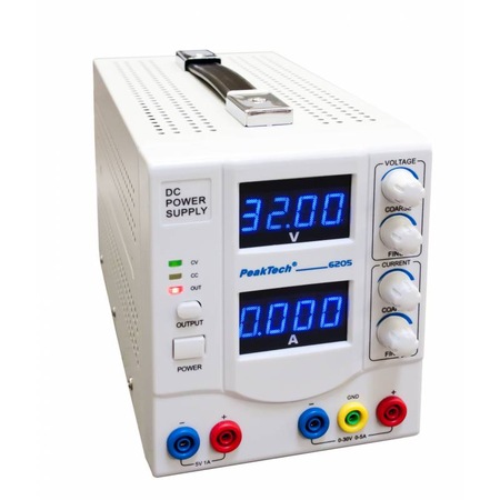 Sursa laborator 0-30V/0-5A P6205 Peaktech - eMAG.ro