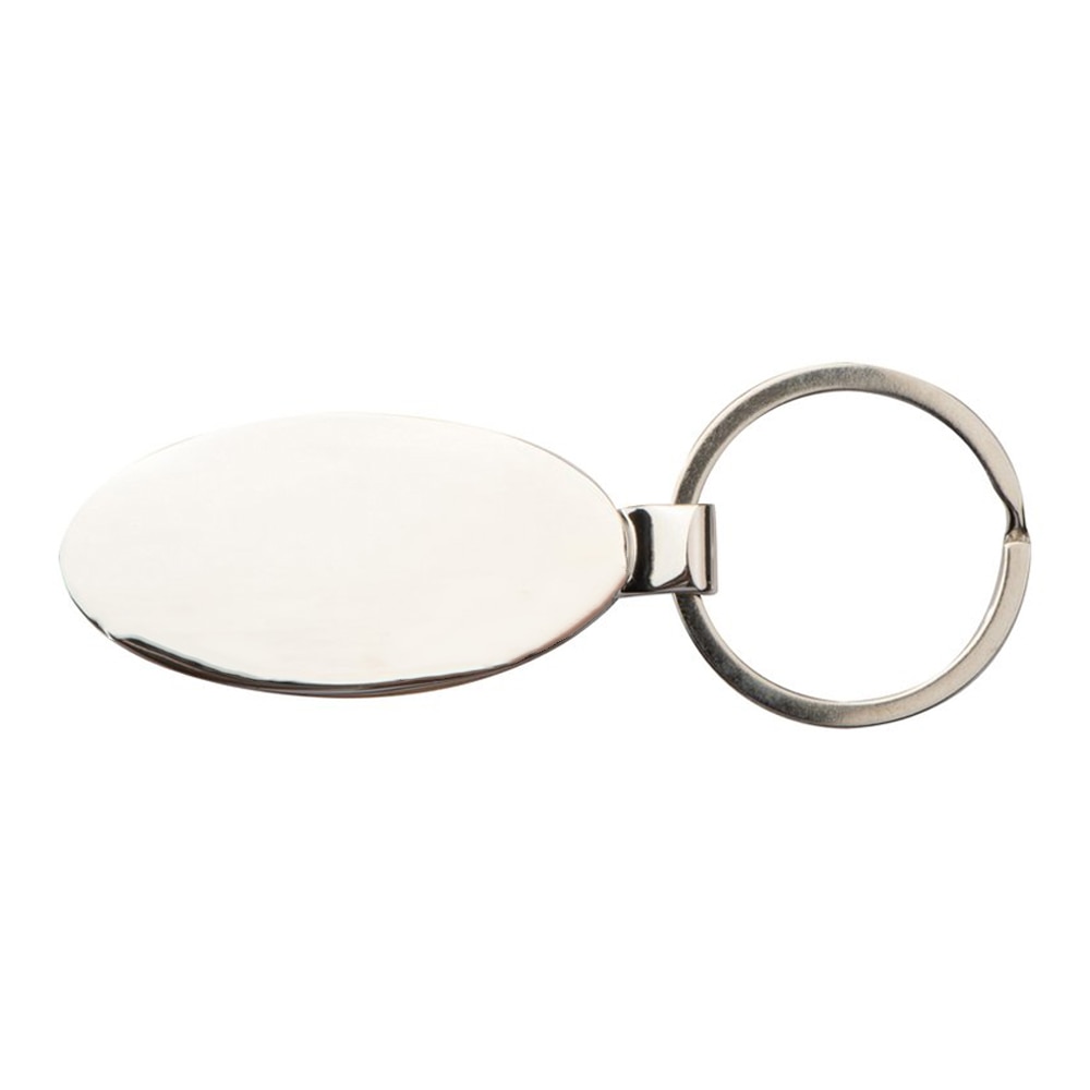Breloc elegant din metal şi lemn, oval - eMAG.ro