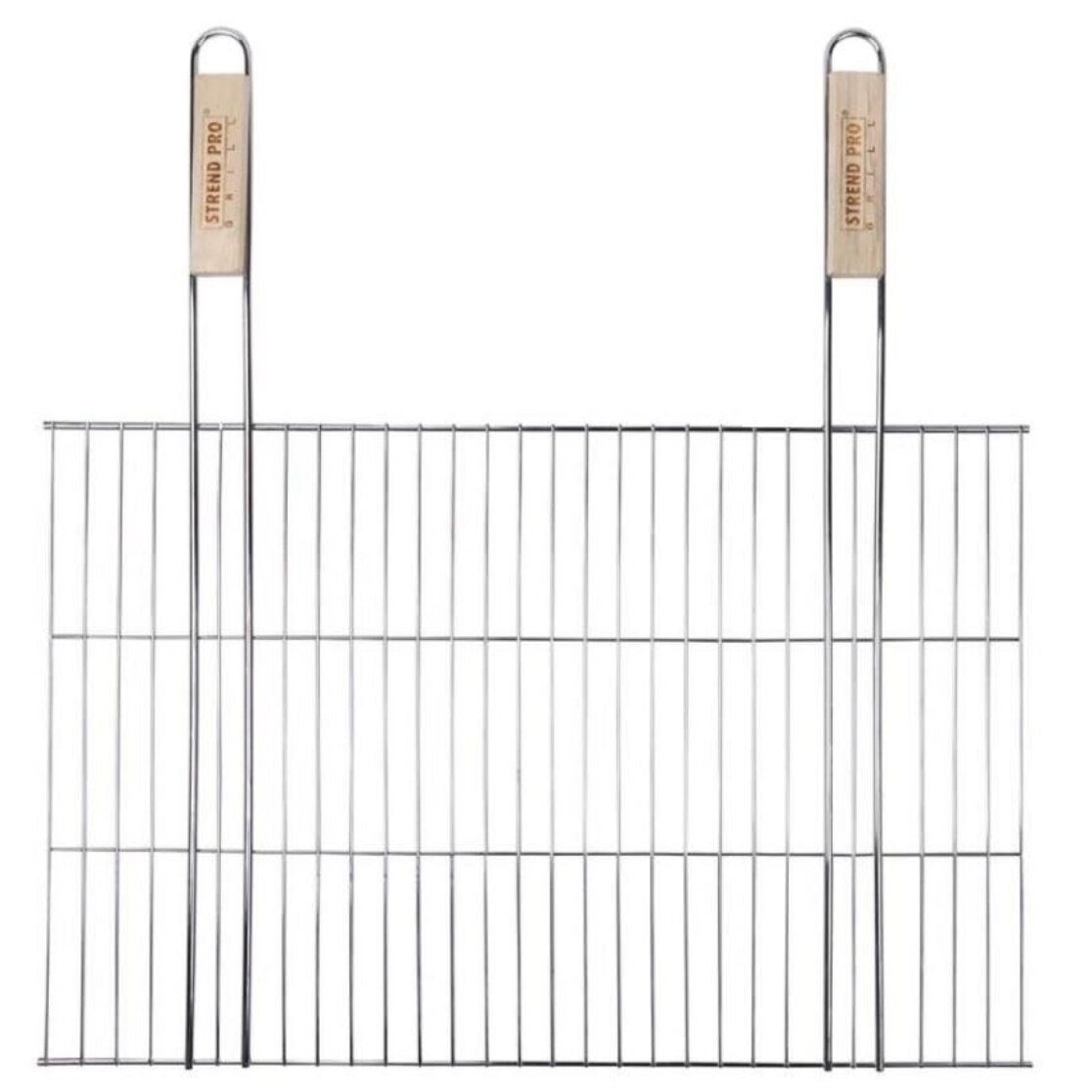 Мобилна скара Strend Pro BBQ 4411B с размери 380х580 мм, дървени дръжки ...