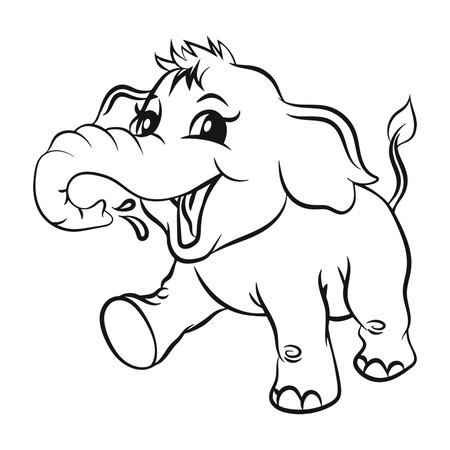 Забавен стикер със слонче, детска стая, черен, 97 х 96 см - eMAG.bg