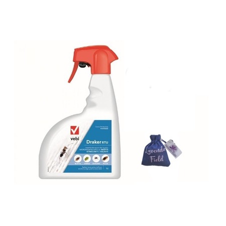 Spray insecticid Draker RTU pentru gandaci, furnici, tantari, muste,1 L ...