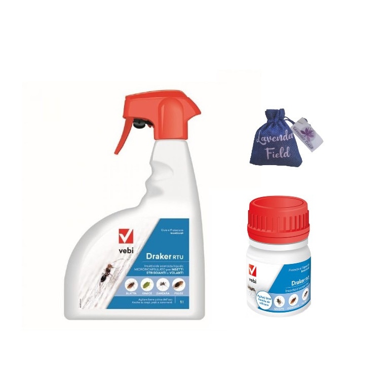 Set Insecticid profesional Spray Draker Rtu, 1 L si Draker 10.2, 50 ml ...