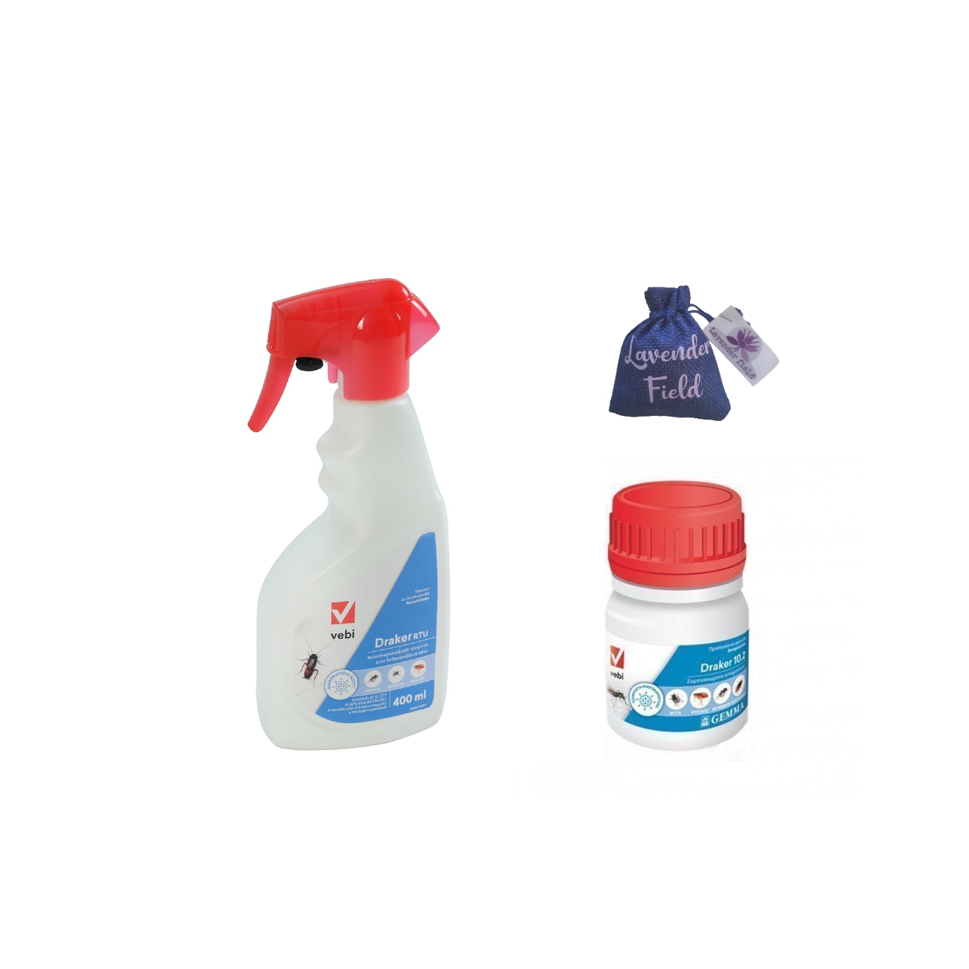 Set Insecticide Spray Draker Rtu, 400ml + Draker 10.2, 50 ml anti ...