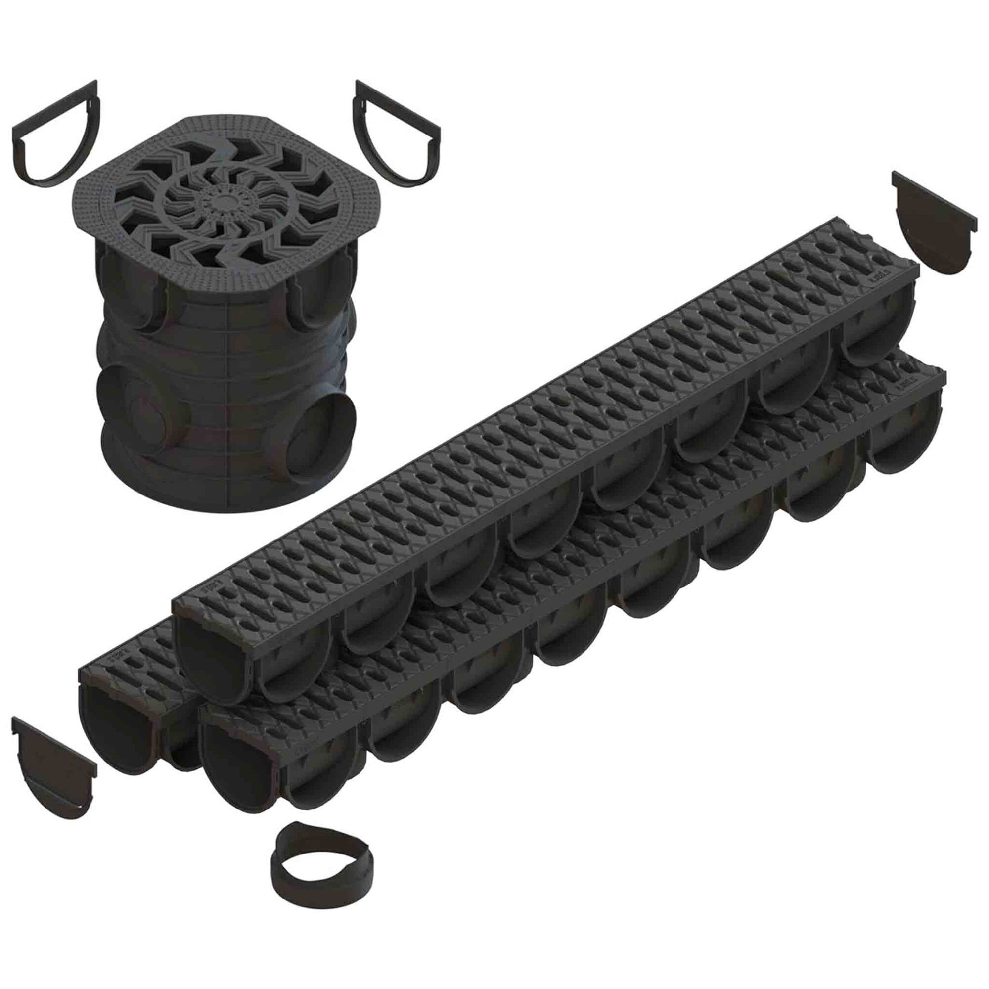 Kit rigola Plastic, Easy 3, VODALAND, LN100, Hext.100, gratar plastic ...