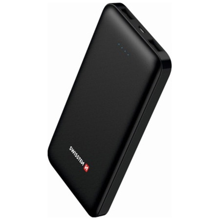 Swissten Worx power bank, 10000 mAh, mikro USB és USB-C input, 2 USB ...