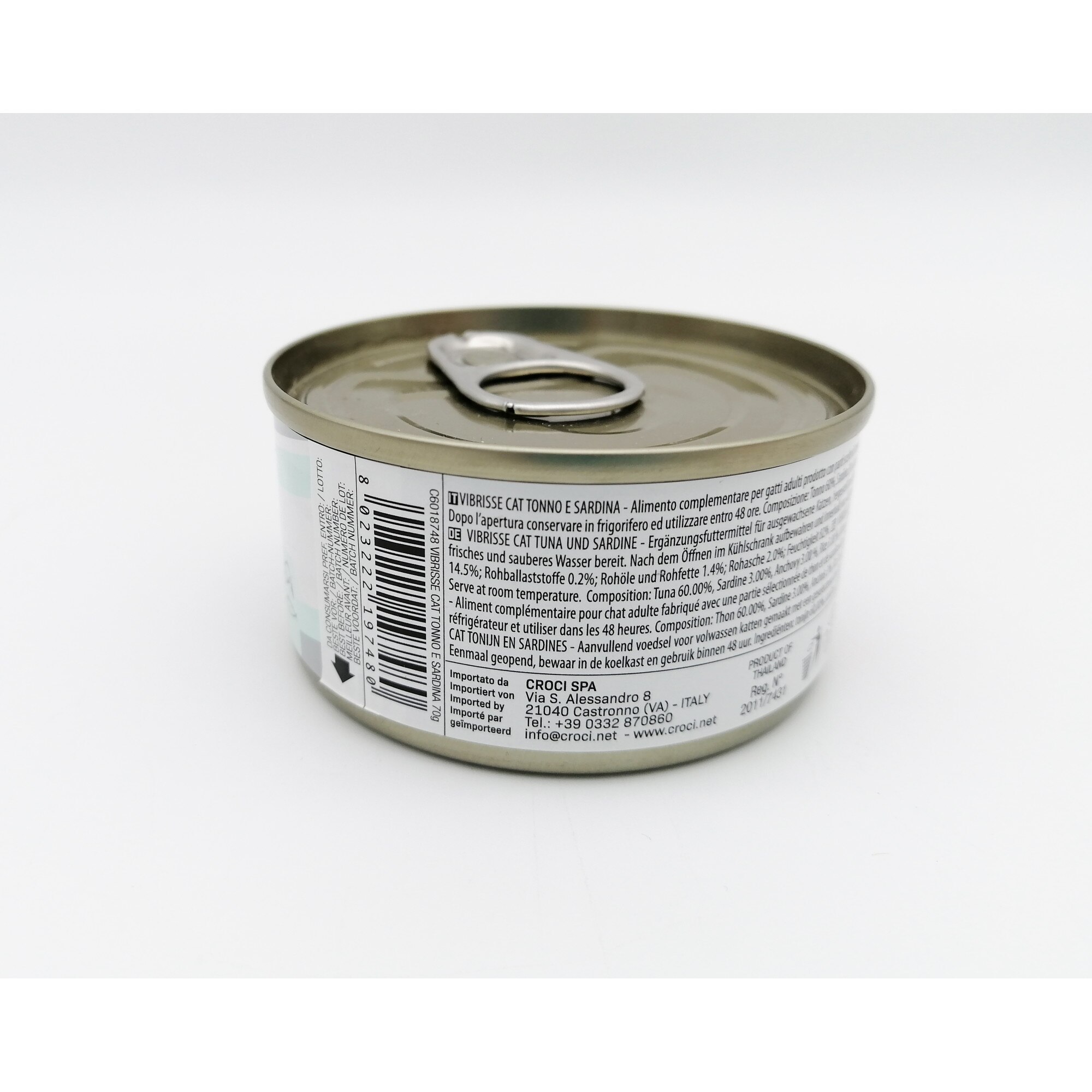 Set hrana umeda pentru pisici, Vibrisse, ton si sardine, 6x70 g ...