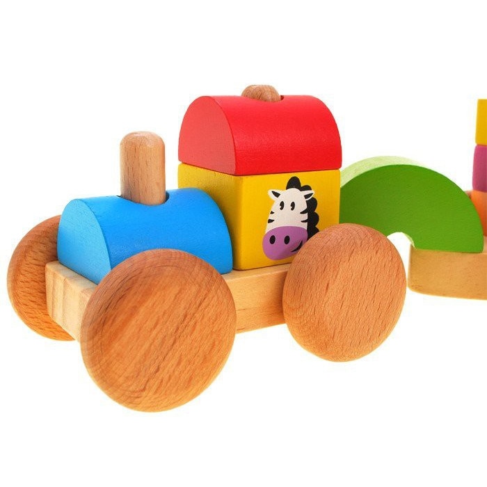 Építhető fa vonat - eMAG.hu