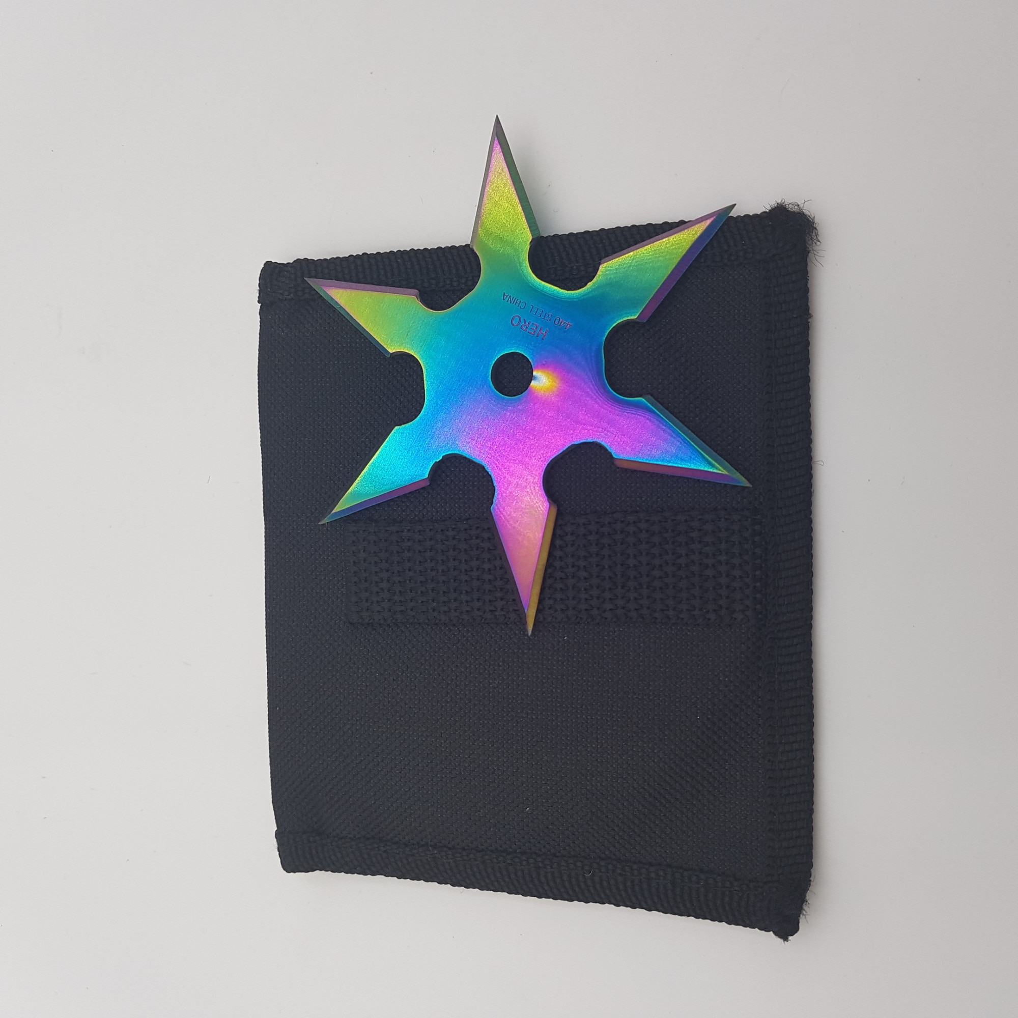 Steluta ninja, stea samurai pentru aruncat la tinta 6 colturi in husa ...