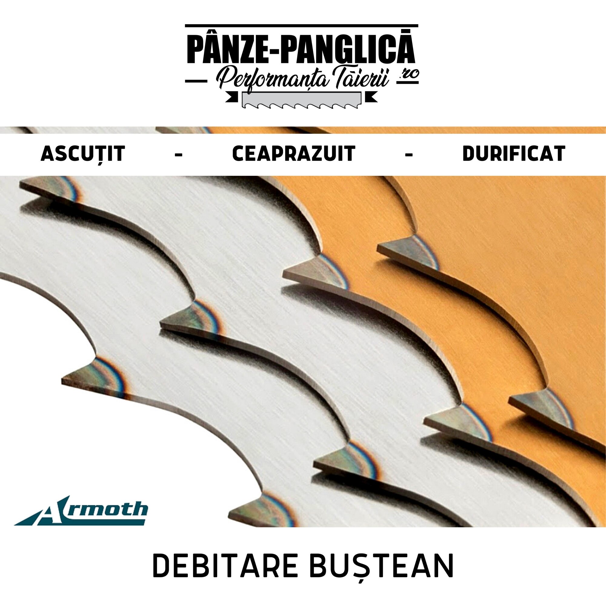 Set 3 Panza banzic 5016x38x1,1 panza panglica debitare bustean Champion ...