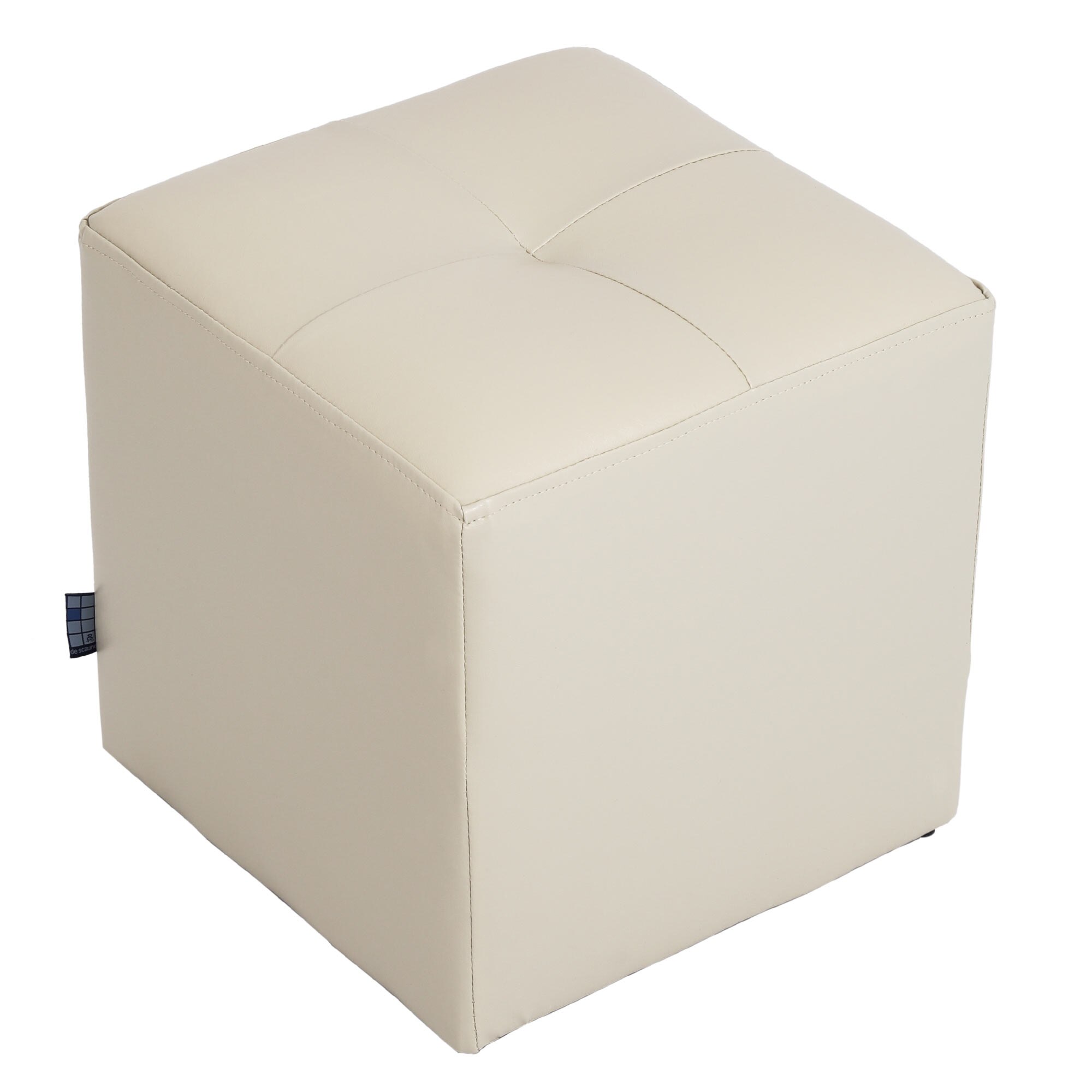 Taburet Cool, piele ecologica Crem - eMAG.ro