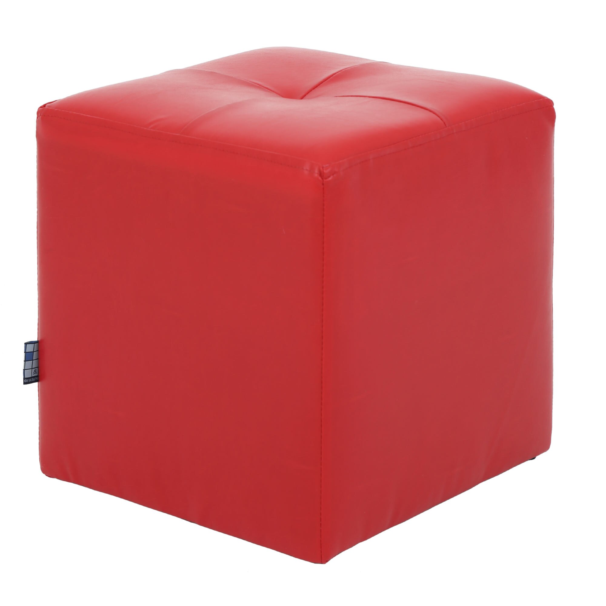 Taburet Cool, piele ecologica Rosu - eMAG.ro