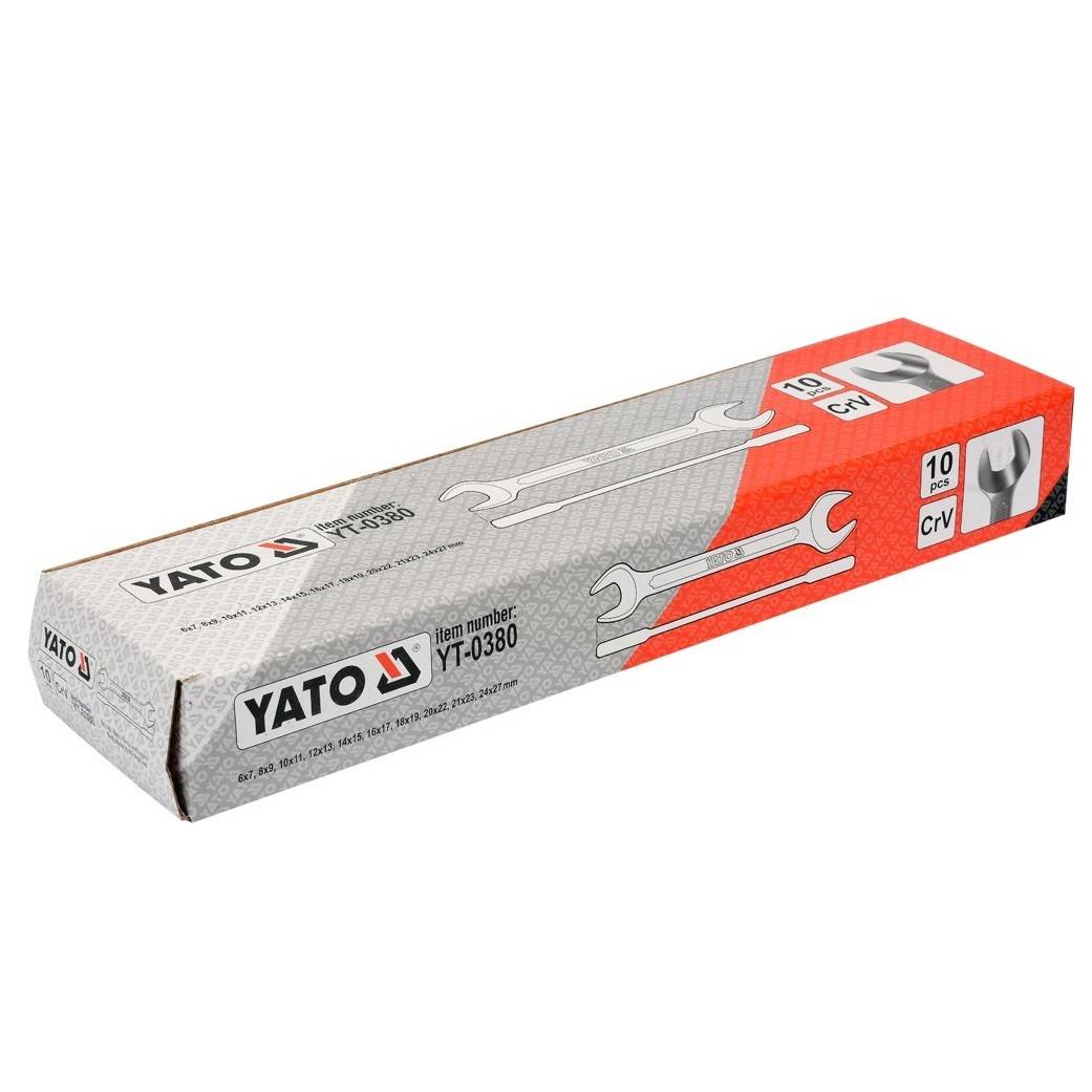 Set chei fixe 6X7-24X27mm, Yato YT-0380, 10 buc, Cr-V - eMAG.ro
