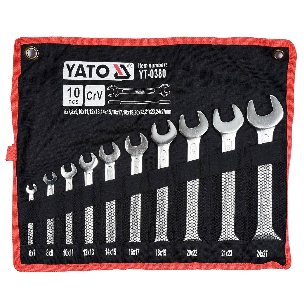 Set chei fixe 6X7-24X27mm, Yato YT-0380, 10 buc, Cr-V - eMAG.ro