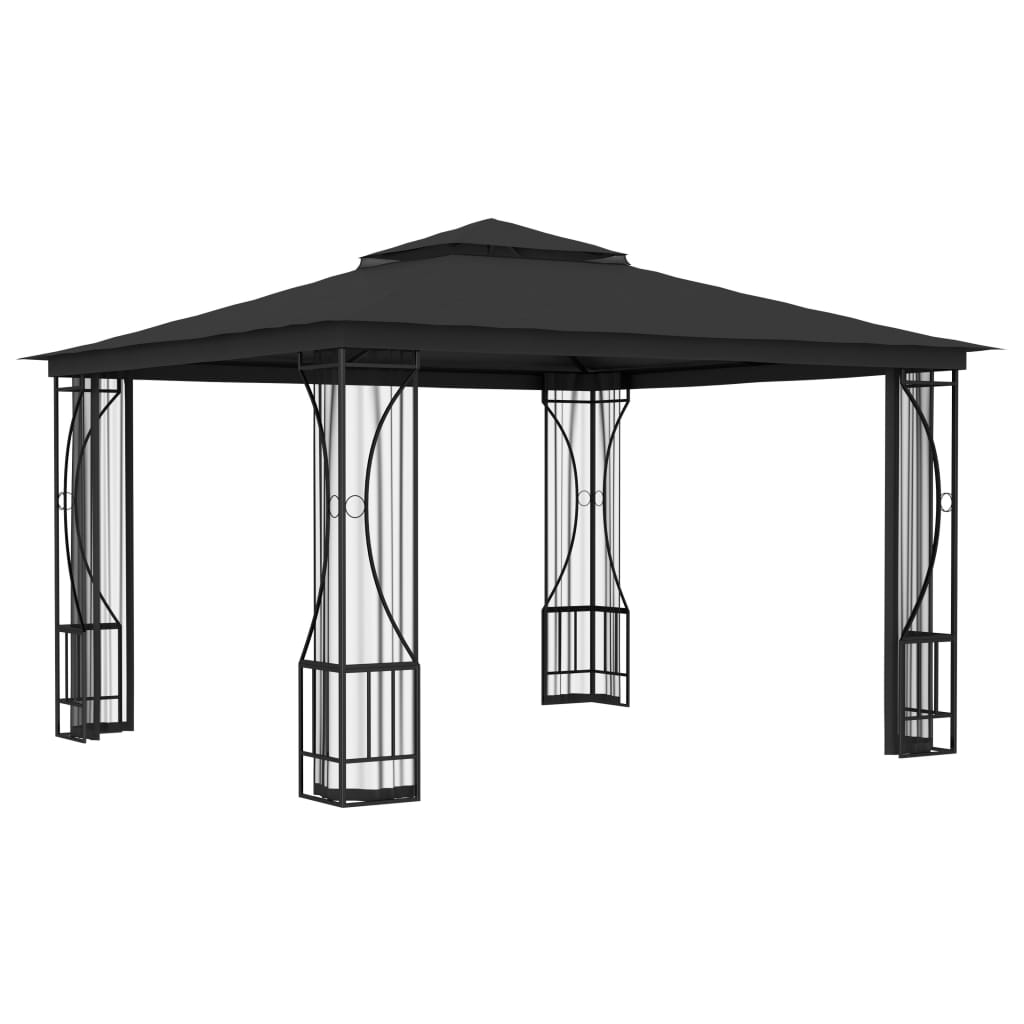 Pavilion cu plase, antracit, 300 x 300 x 265 cm - eMAG.ro