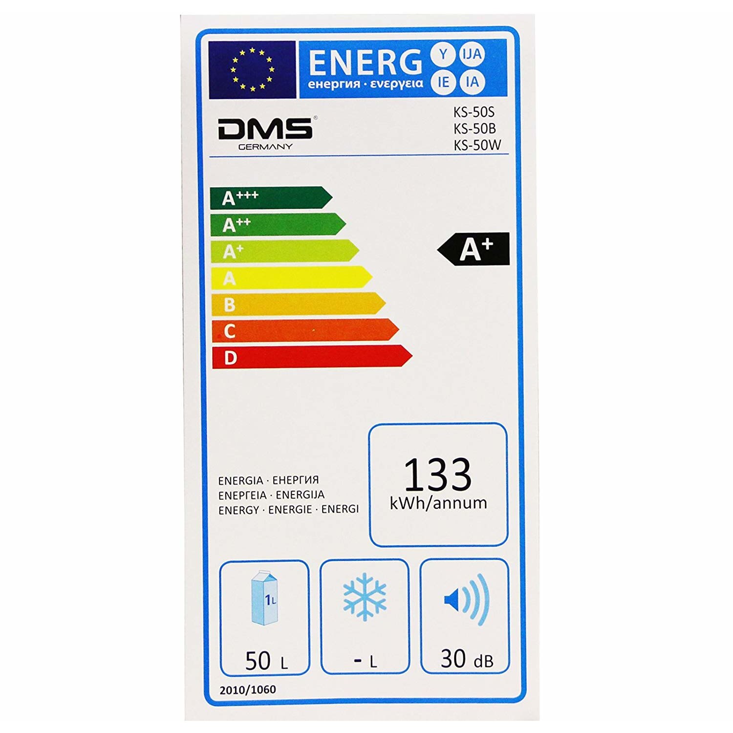 DMS Germany KS-50B Minihűtő/Minibár, 50 Liter, A+, Fekete színben - eMAG.hu