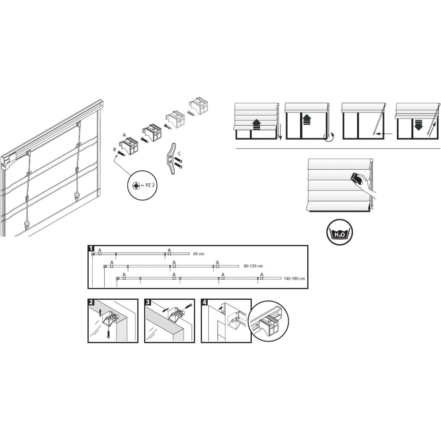 Rulou Roman Blind Barocco RN-01 ,Rolete semi-opace, culoare Crem ...