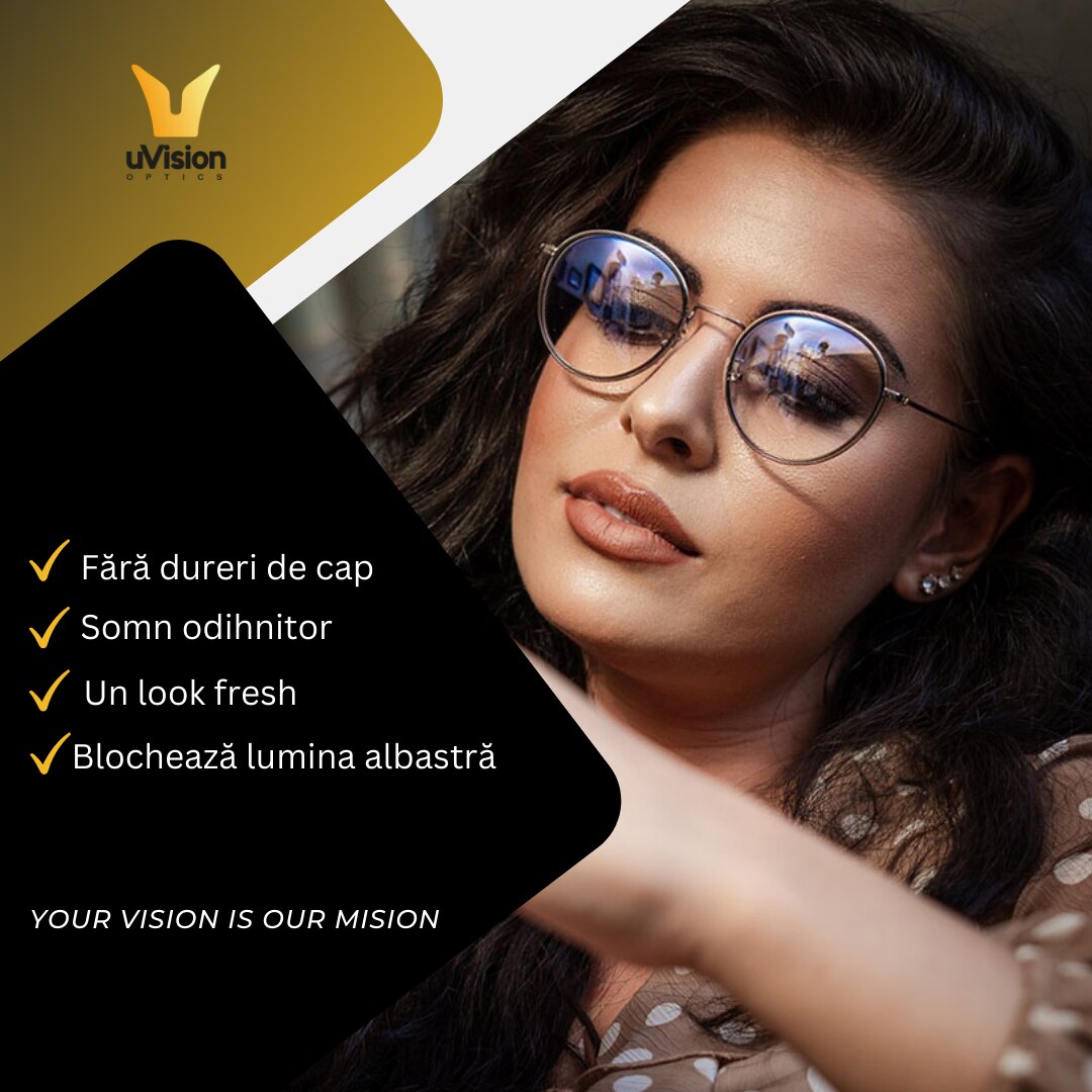 Ochelari Protectie Calculator, uVision Moore Silver, anti Lumina ...