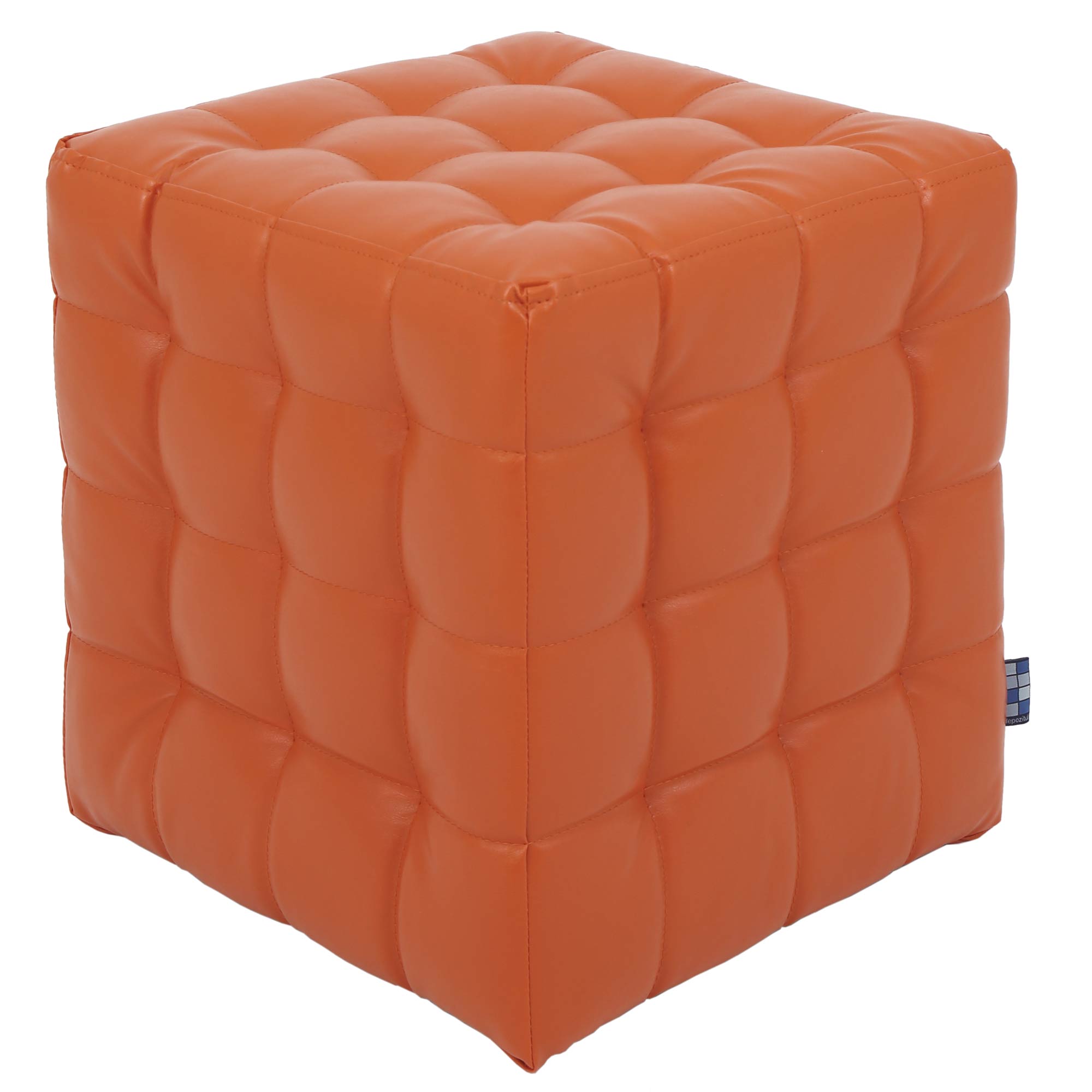 Taburet Bump, piele ecologica Portocaliu - eMAG.ro