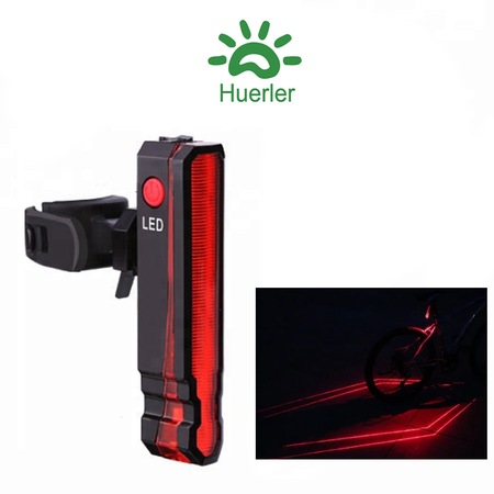 Stop bicicleta, Huerler® LD51, 5 x LED, rezistent la apa, proiectare ...