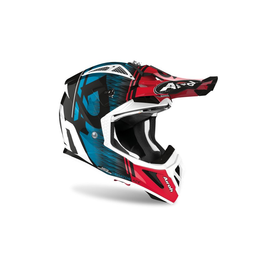 Casca protectie, Aviator Ace kybon blue/red gloss, Multicolor, XL - eMAG.ro