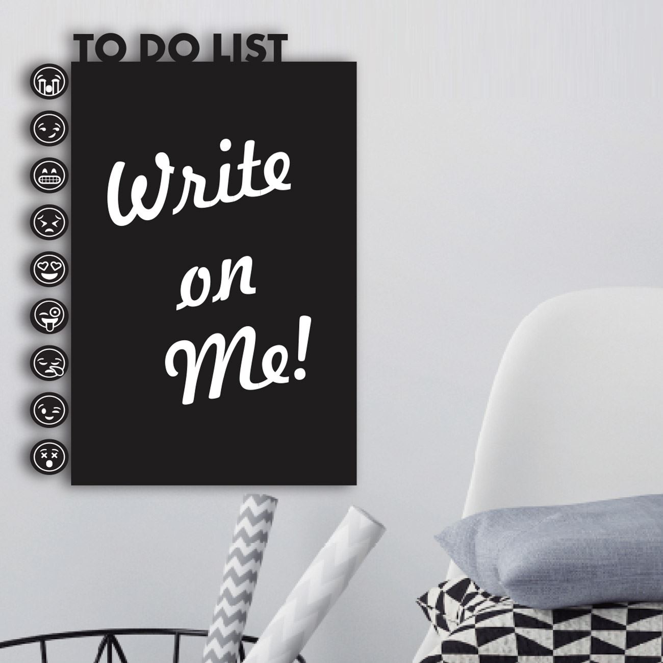 Декоративен стикер Write On Me, DecorCasa, 41 x 61 см - eMAG.bg